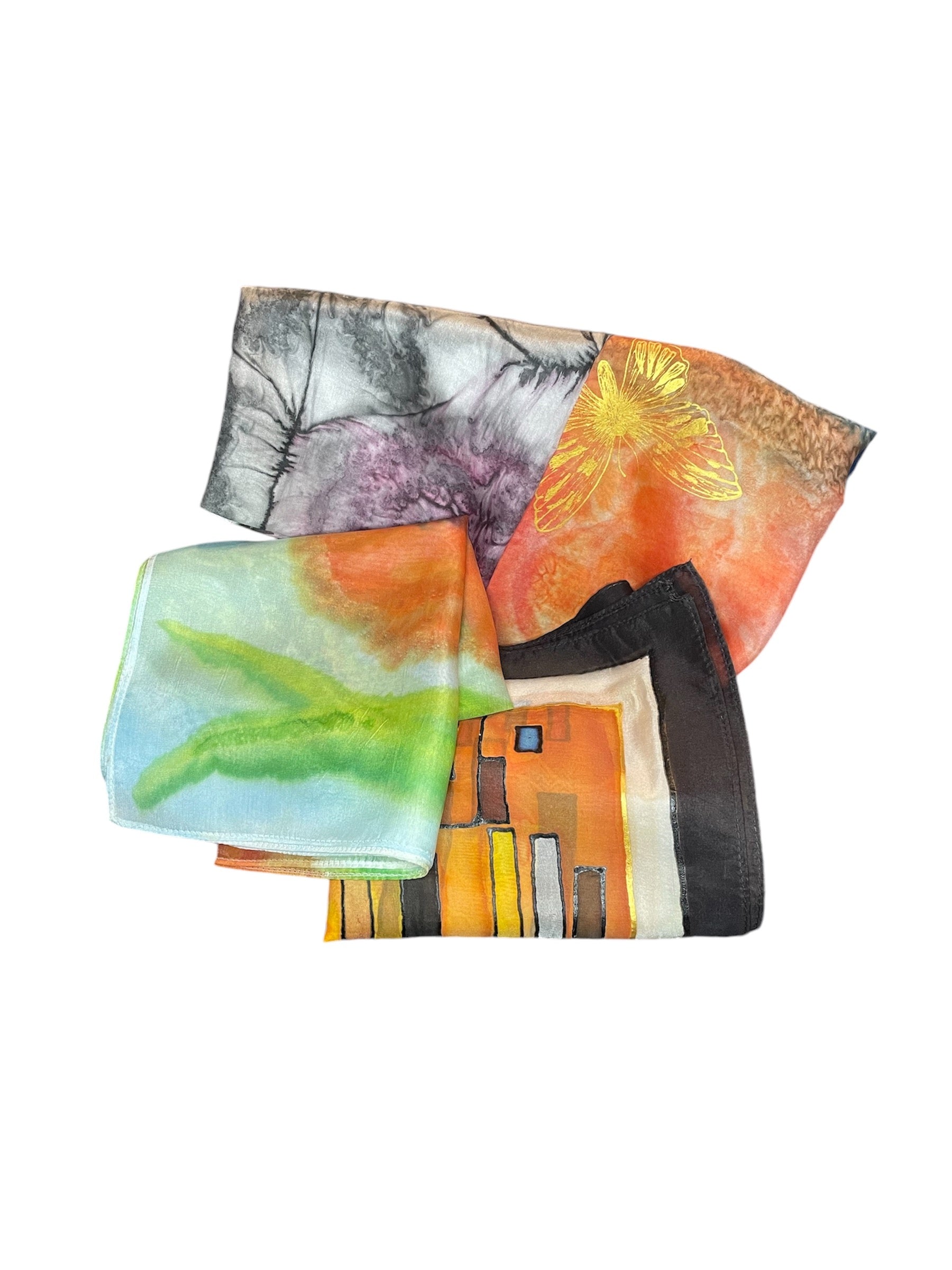 Handmade Silk Scarves Luxury Design – ESHMI